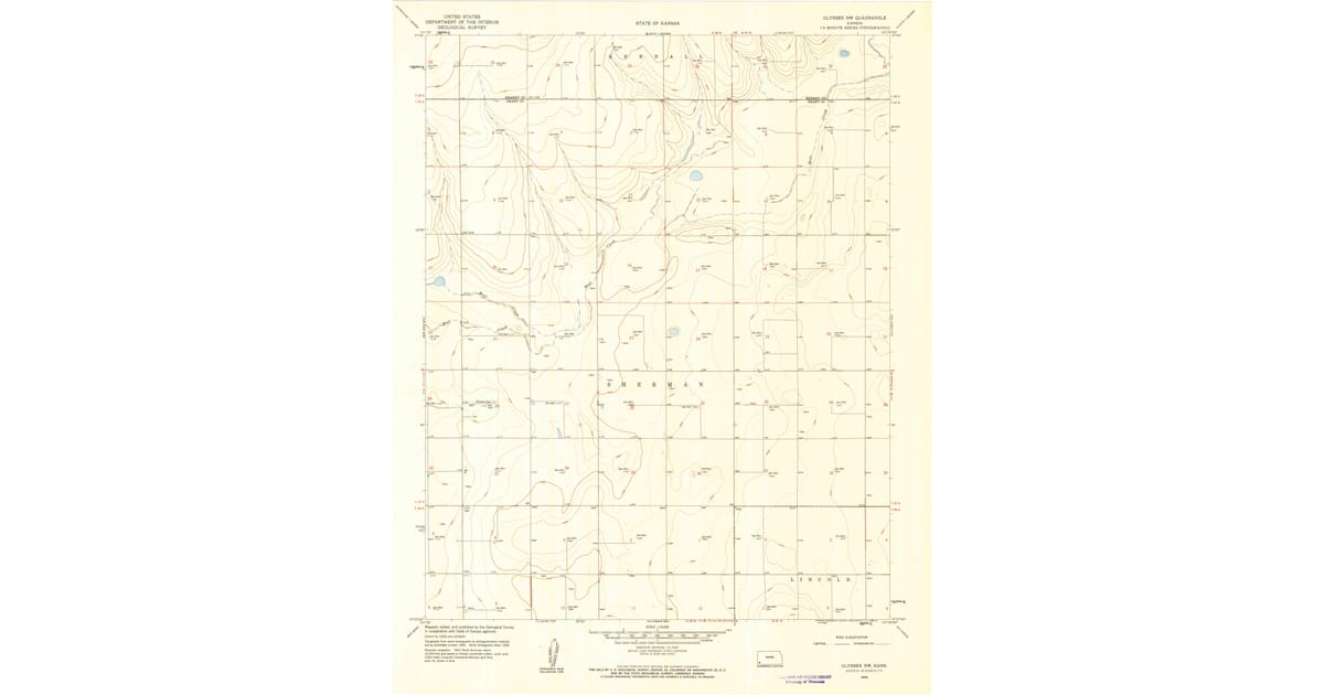 1959 Map of Ulysses NW, Grant County, KS — High-Res | Pastmaps