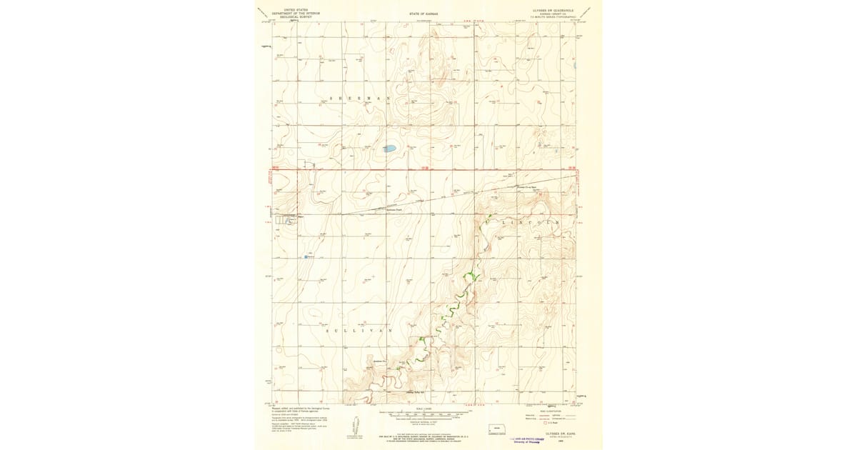 1959 Map of Ulysses SW, Grant County, KS — High-Res | Pastmaps