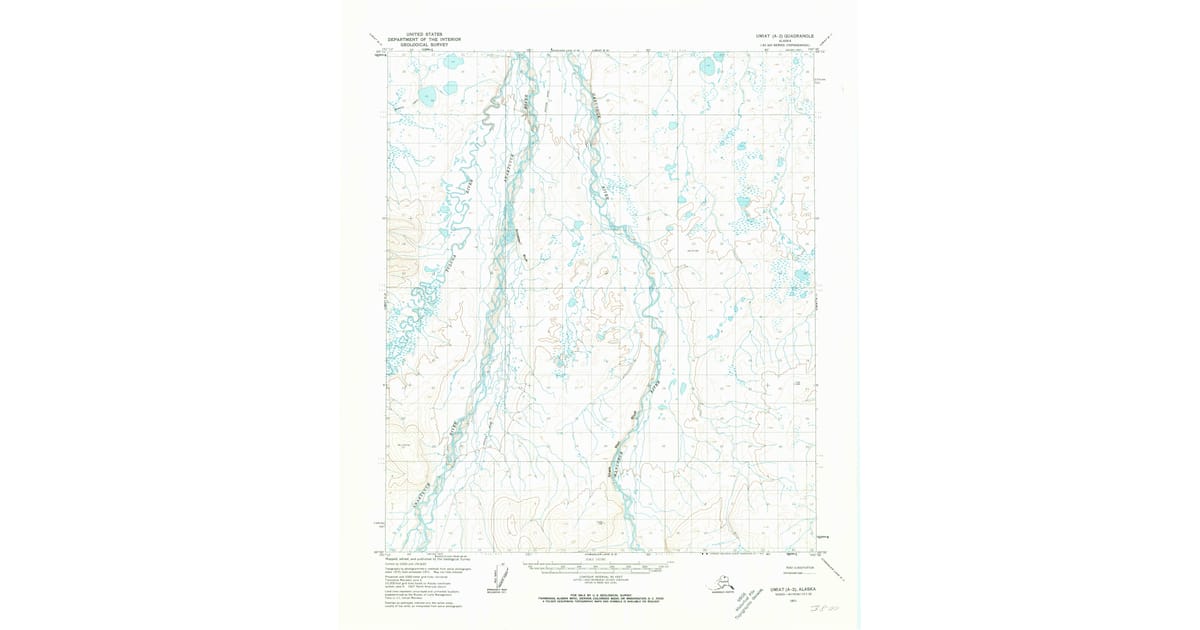 1971 Map of Umiat A-2, North Slope Borough, AK — High-Res | Pastmaps