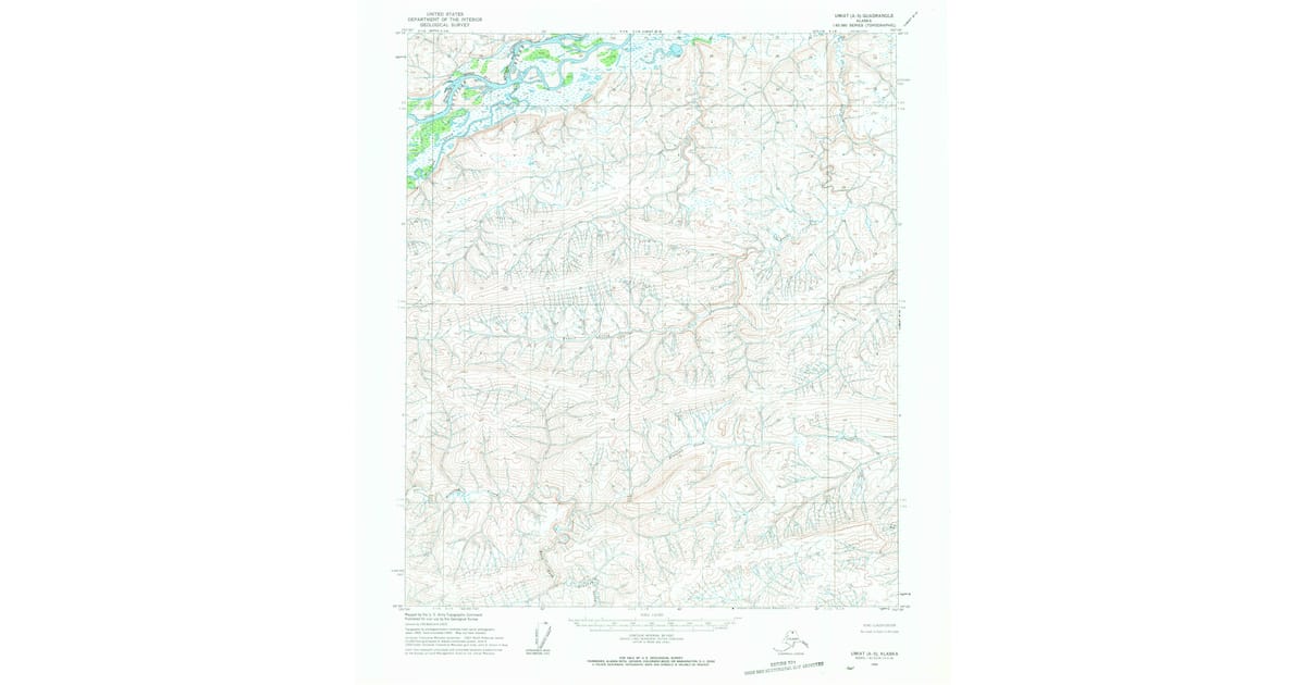 1955 Map of Umiat A-5, North Slope Borough, AK — High-Res | Pastmaps
