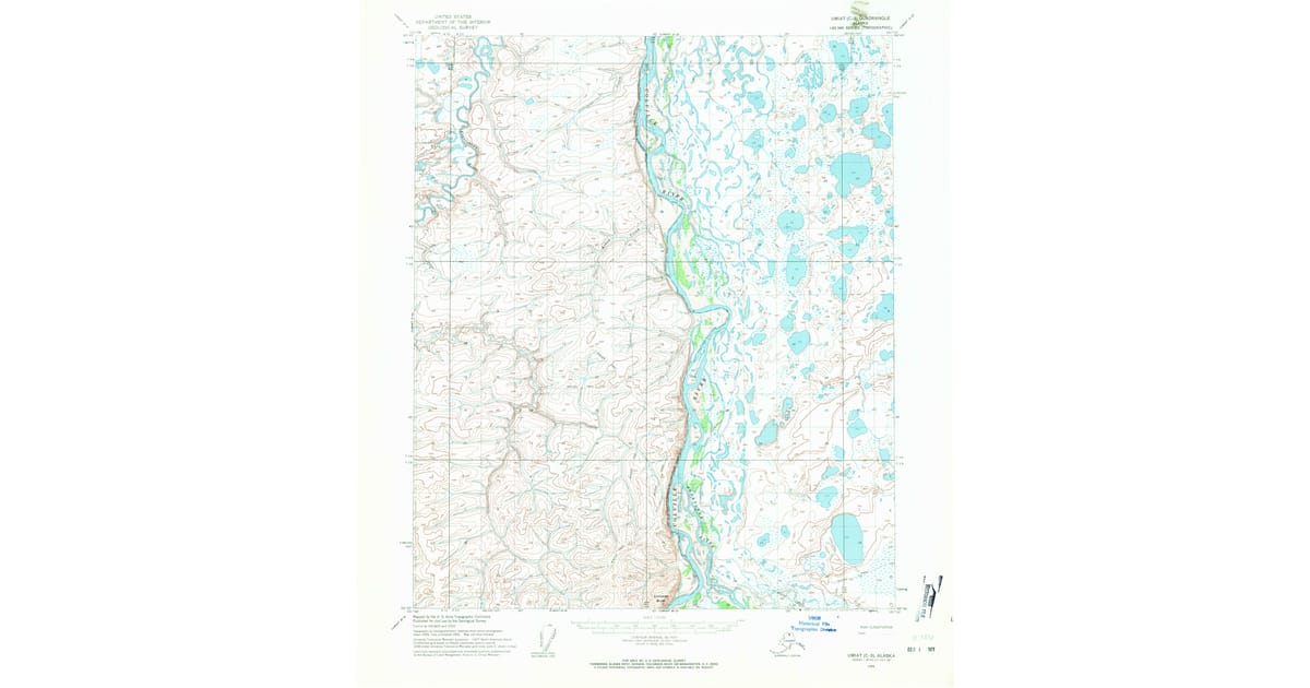 1955 Map of Umiat C-3, North Slope Borough, AK — High-Res | Pastmaps