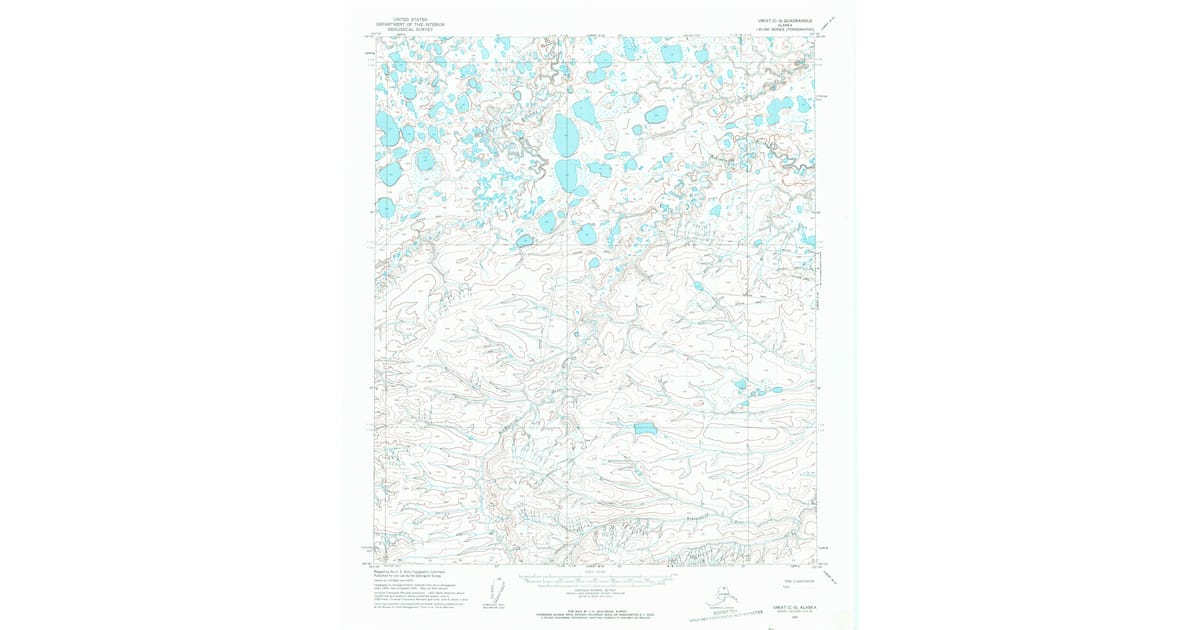 1955 Map of Umiat C-5, North Slope Borough, AK — High-Res | Pastmaps