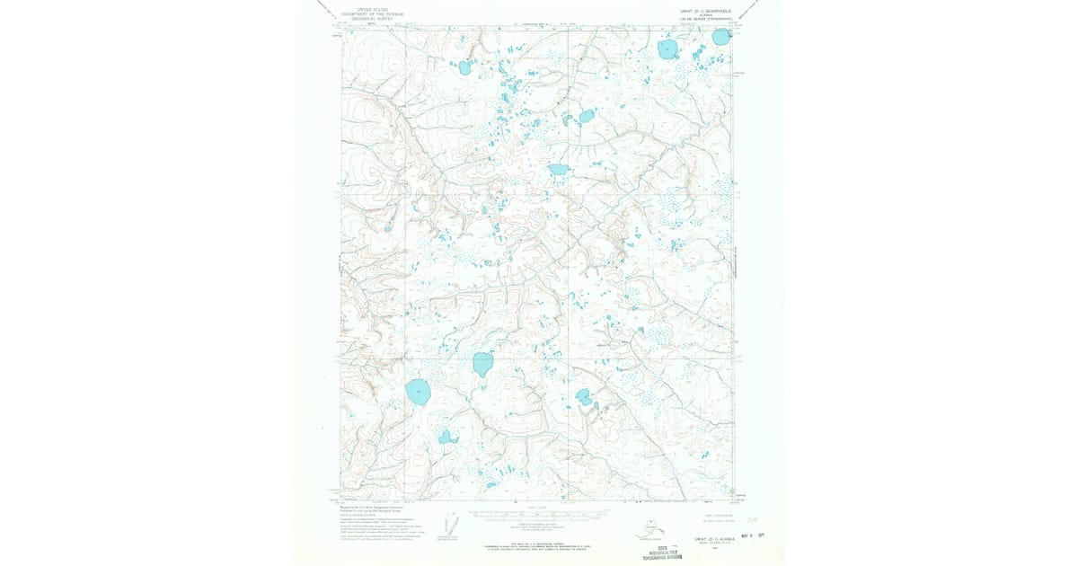 1955 Map of Umiat D-1, North Slope Borough, AK — High-Res | Pastmaps