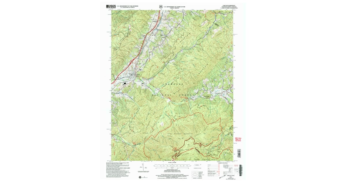 2000s (21st Century) Maps of Unicoi County, TN | Pastmaps