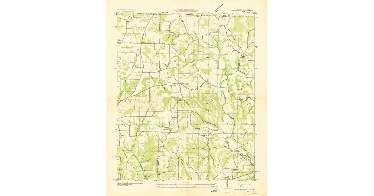 Old Maps of Union Hill, AL | Pastmaps