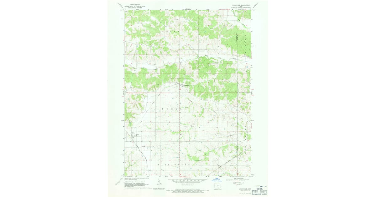1968 Map of Unionville, IA — High-Res | Pastmaps
