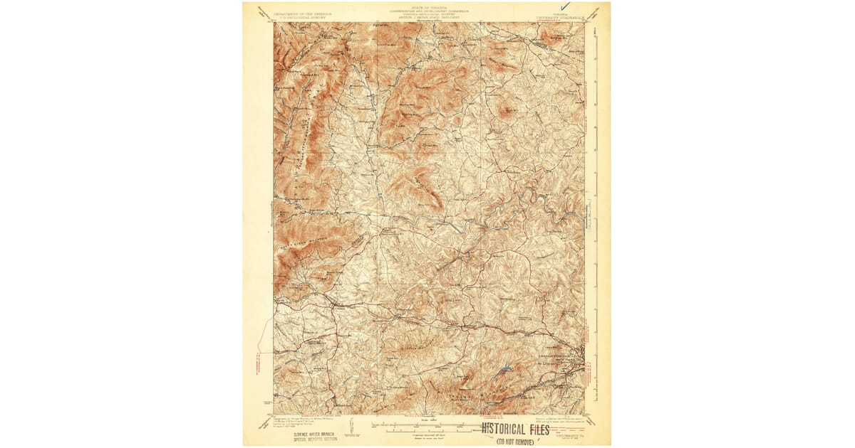 1930s Maps of Charlottesville, VA | Pastmaps