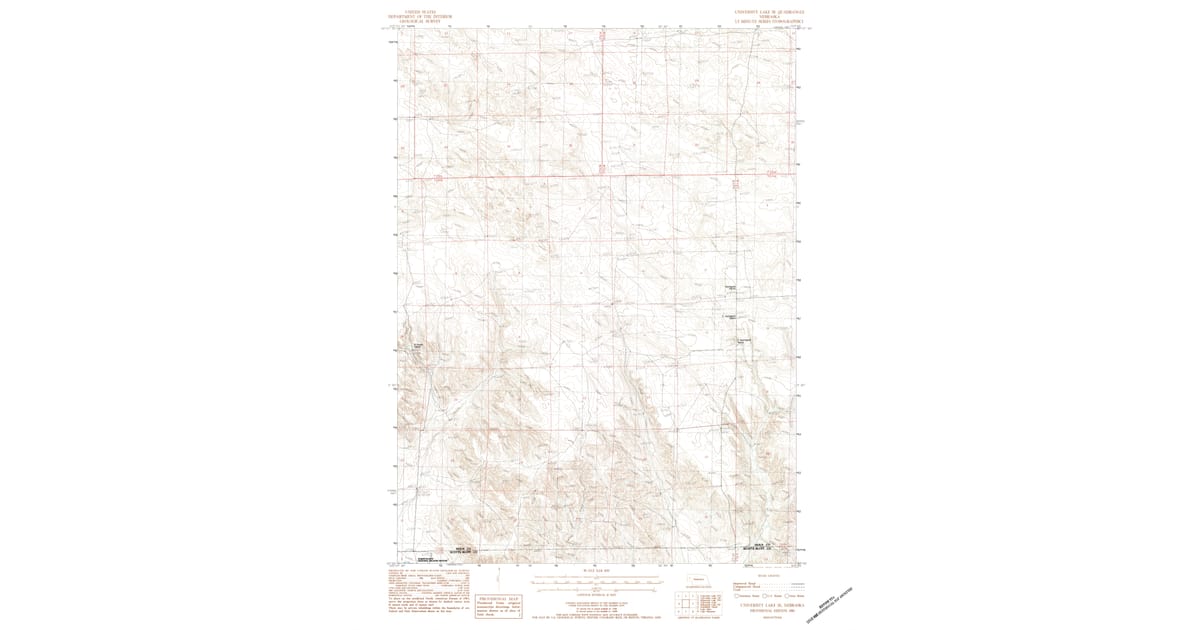 1980s Maps of Scotts Bluff County, NE | Pastmaps