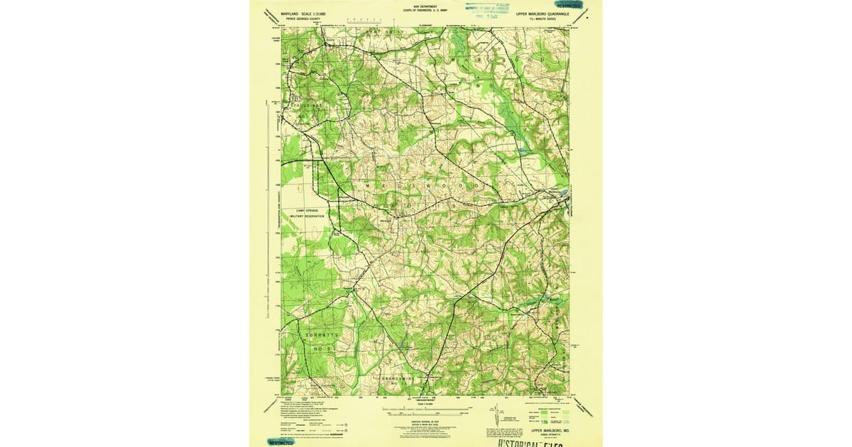 1940s Maps of Morningside, MD | Pastmaps
