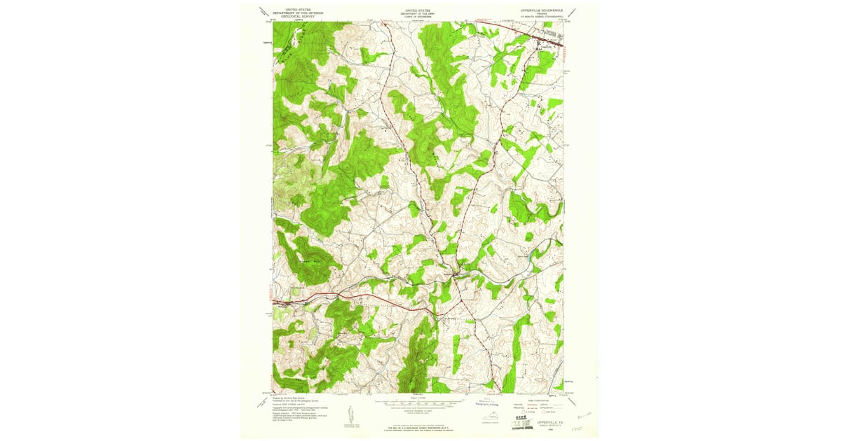 1900s (20th Century) Maps of Upperville, VA | Pastmaps