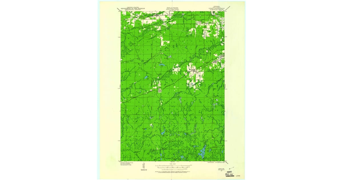 Old Maps of Saxon, WI | Pastmaps