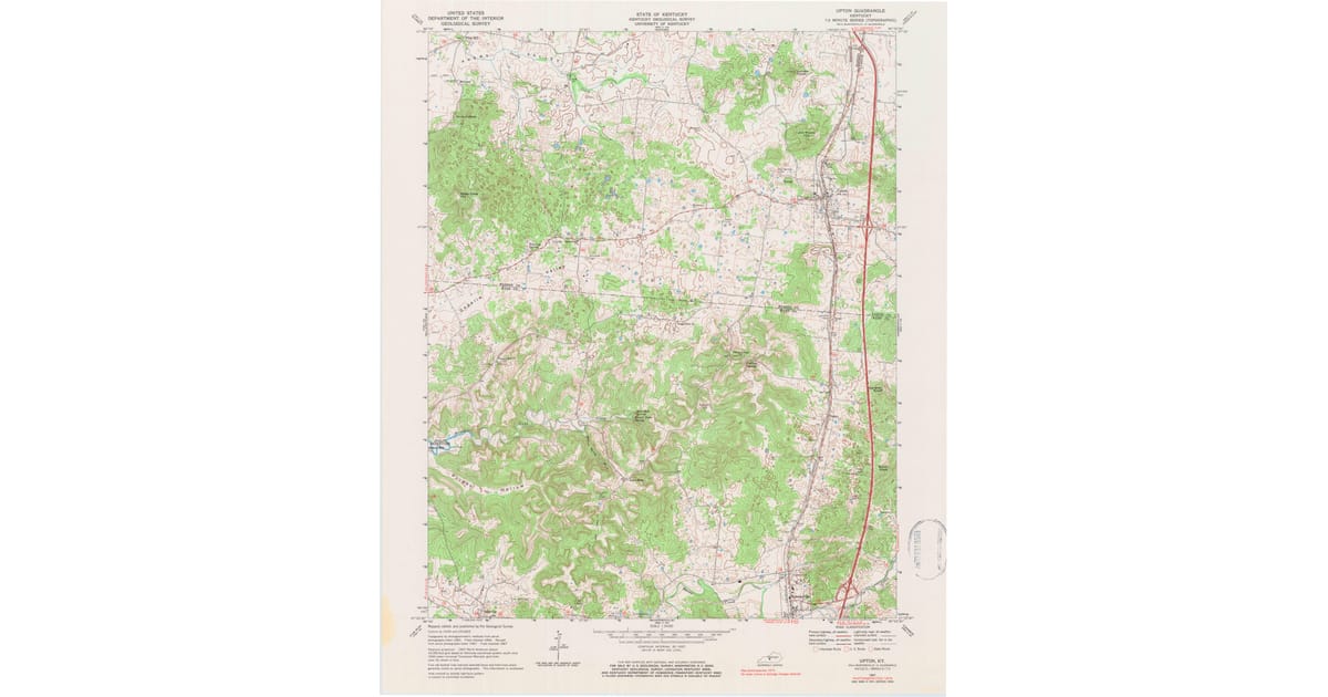 1979 Map of Upton, KY — High-Res | Pastmaps