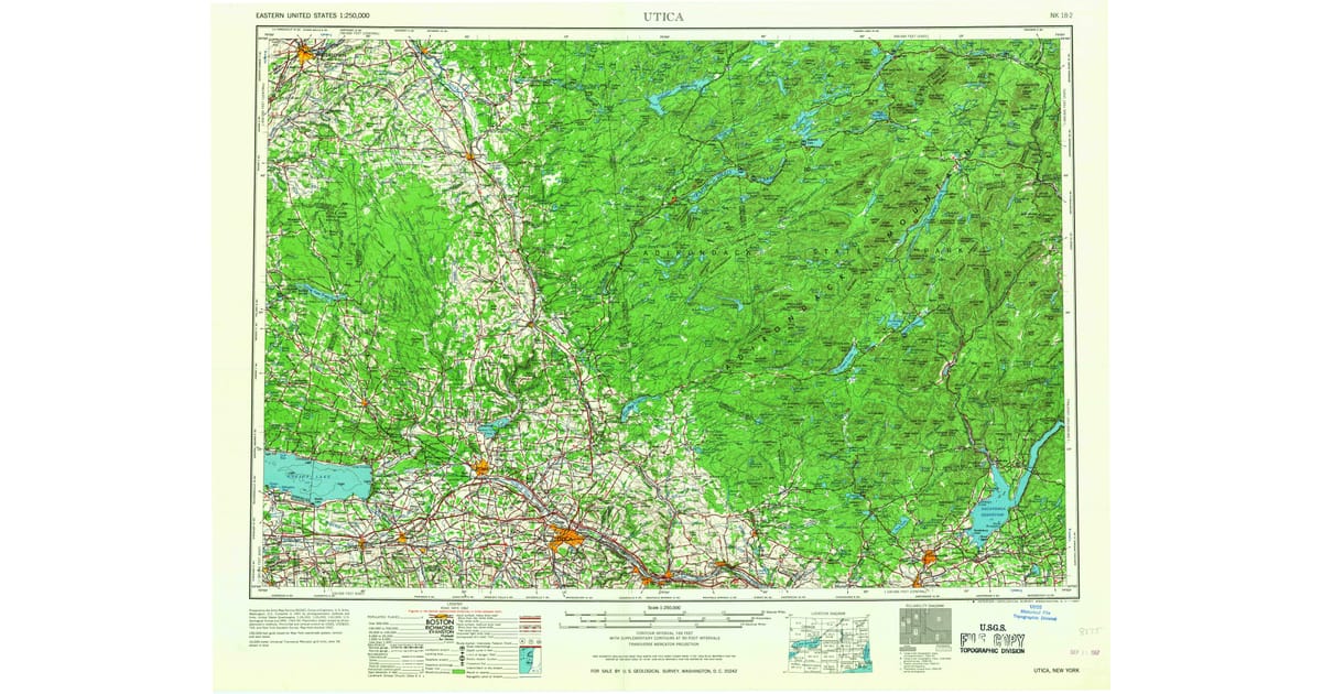 1967 Map of Utica, NY — High-Res | Pastmaps
