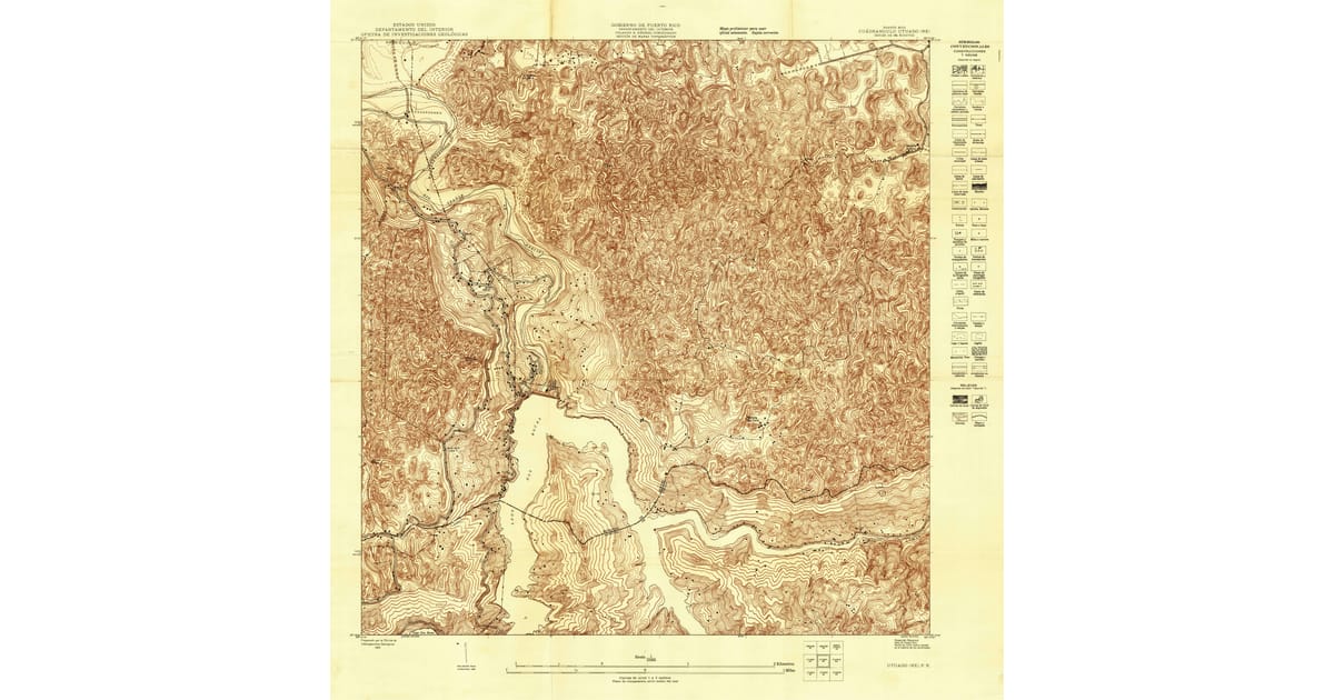Old Historical Maps of Caníaco, Utuado | Pastmaps