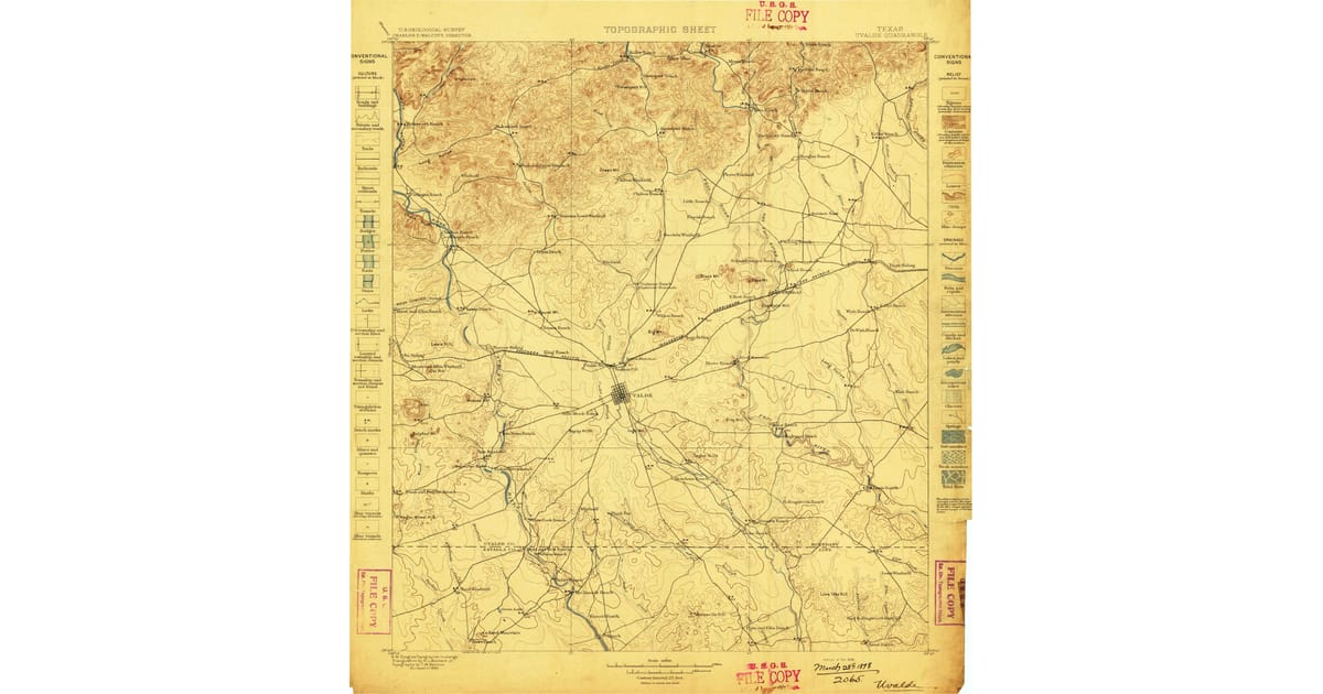 Old Maps of Uvalde Estates, TX | Pastmaps
