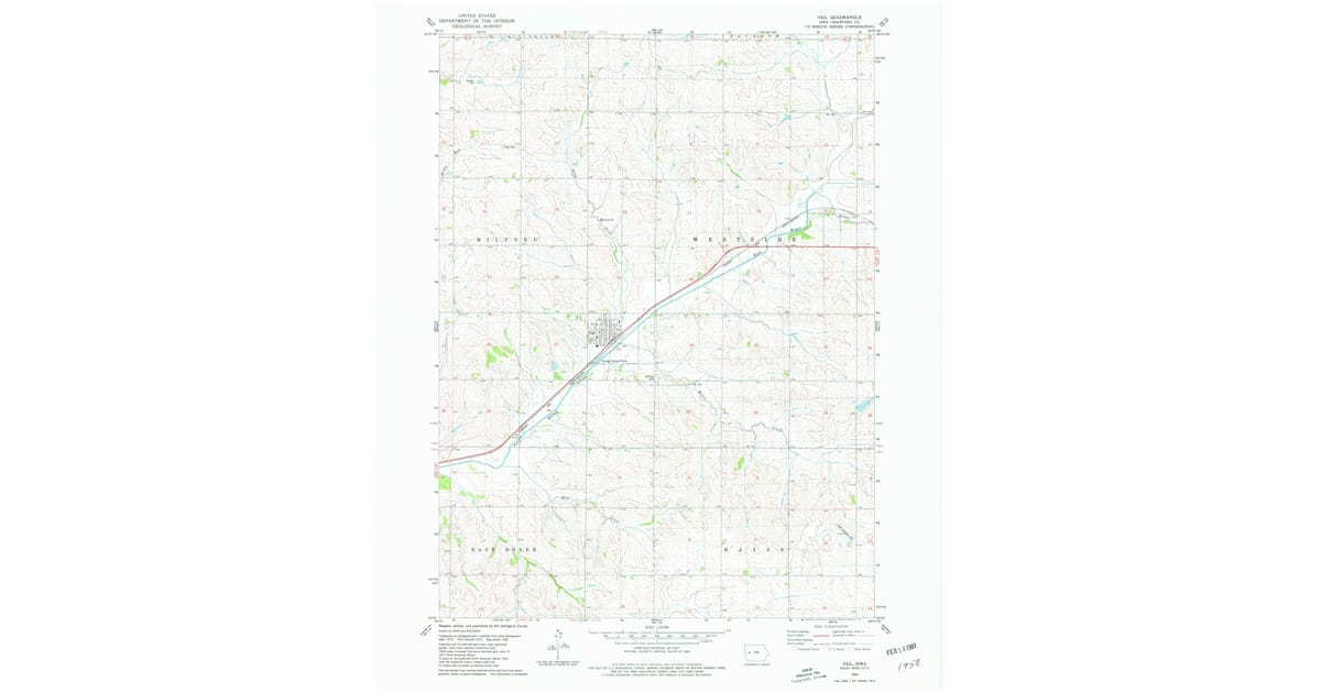 1980 Map of Vail, IA — High-Res | Pastmaps
