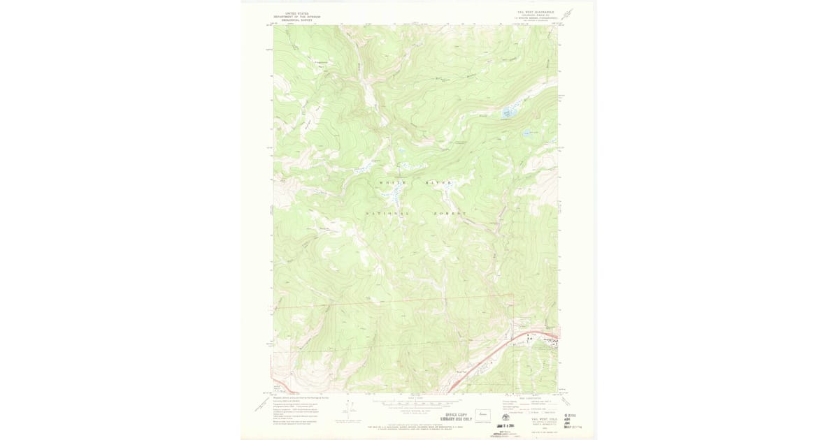 1970s Maps of Avon, CO | Pastmaps
