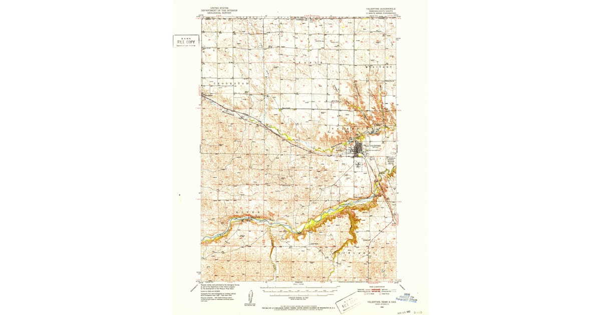 Old Maps of Valentine, NE | Pastmaps
