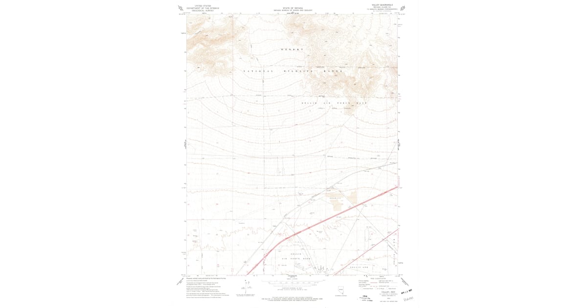 1974 Map of Valley, Clark County, NV — High-Res | Pastmaps