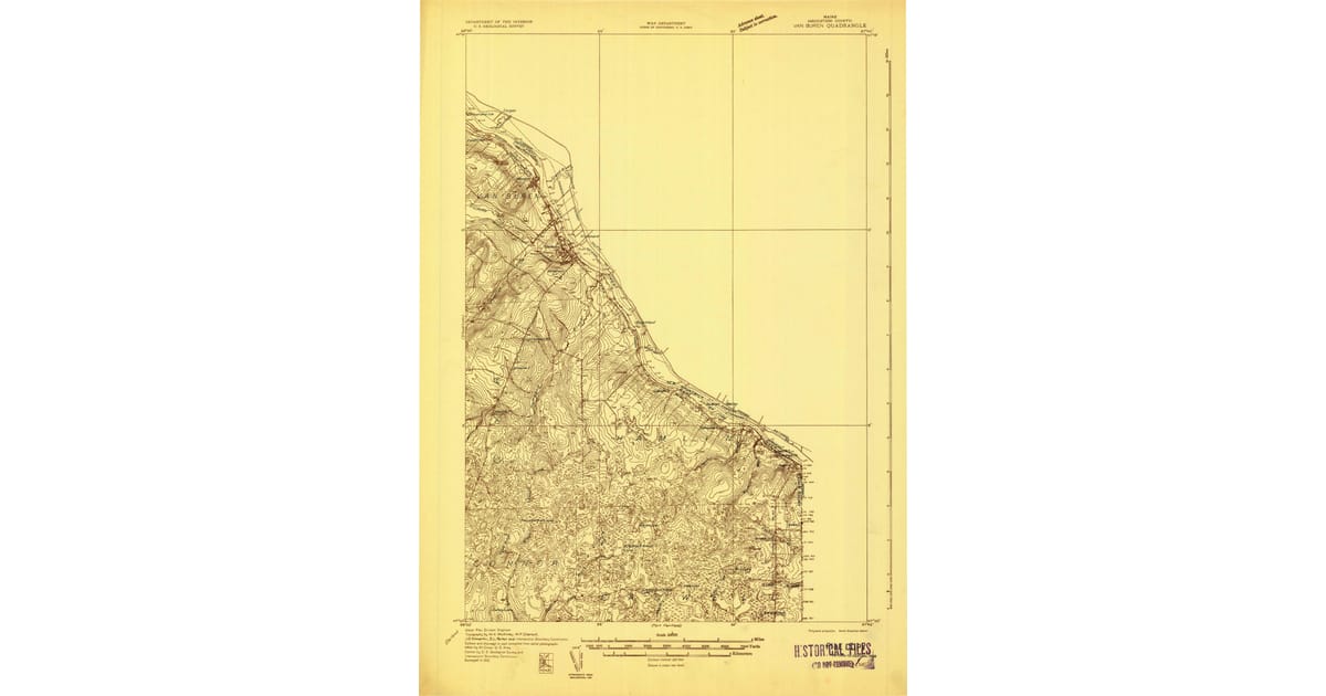 1931 Map of Van Buren, Aroostook County, ME — High-Res | Pastmaps