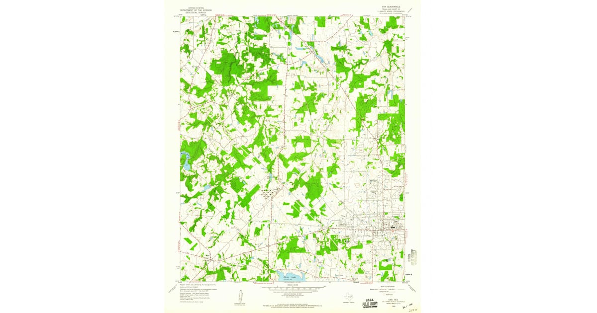 1959 Map of Van, TX — High-Res | Pastmaps
