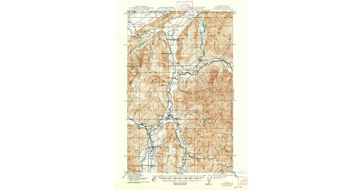 1919 Map of Van Zandt, Whatcom County, WA — High-Res, 1947 Print | Pastmaps