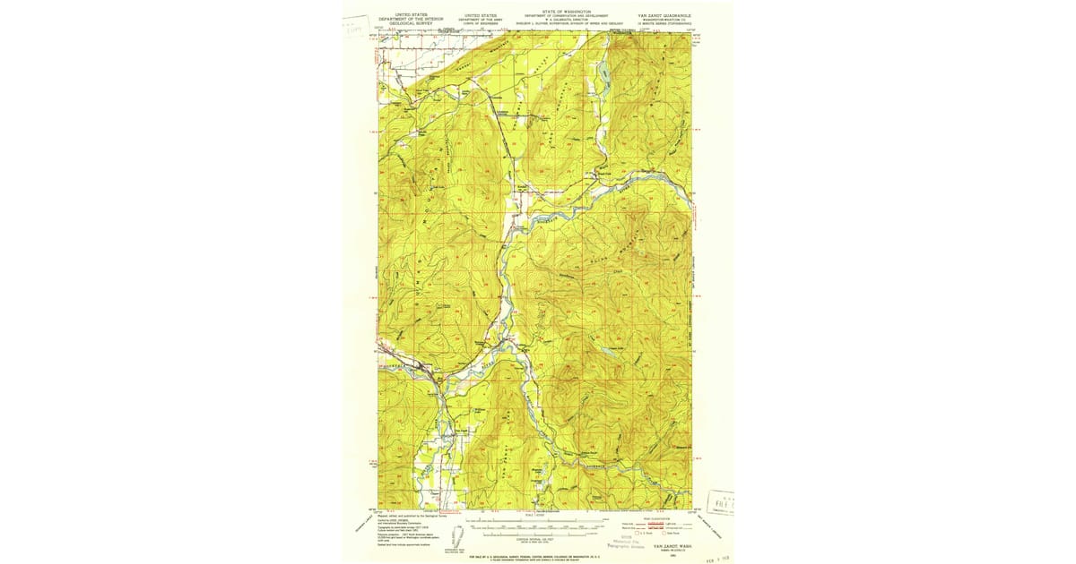 1951 Map of Van Zandt, Whatcom County, WA — High-Res | Pastmaps