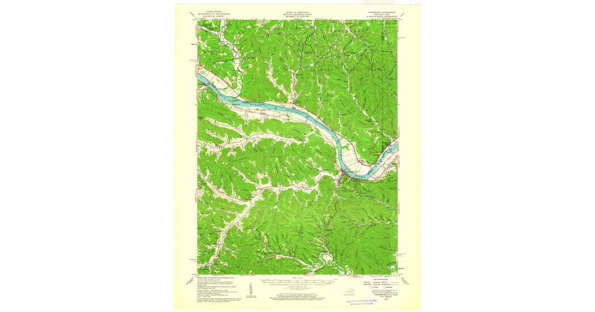 1949 Map of Vanceburg, KY — High-Res | Pastmaps