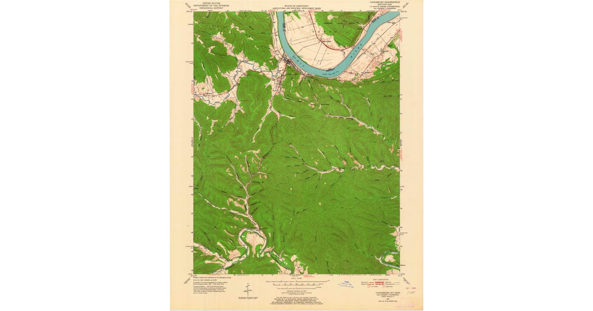 1949 Map of Vanceburg, KY — High-Res | Pastmaps