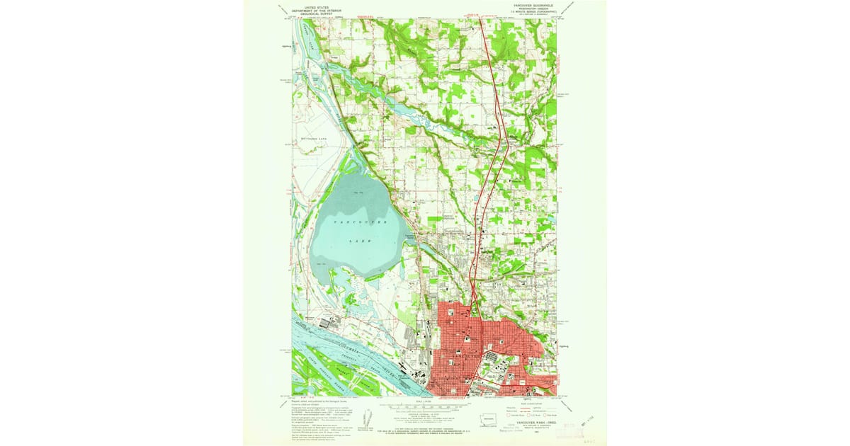 1961 Map of Vancouver, WA — High-Res | Pastmaps