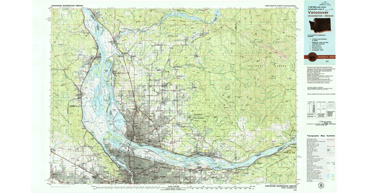 1970s Maps of Hazel Dell, Clark County | Pastmaps