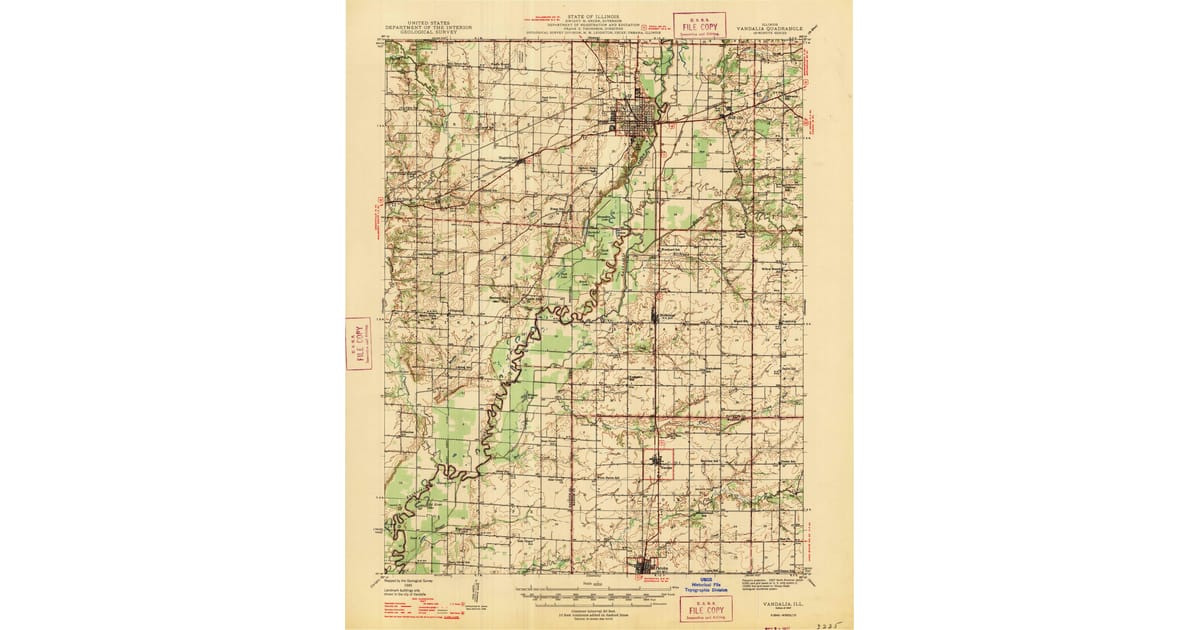 1947 Map of Vandalia, IL — High-Res | Pastmaps