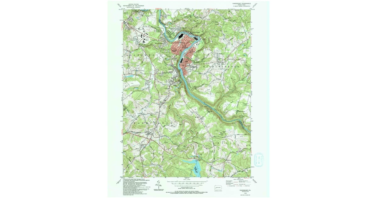 1993 Map of Vandergrift, PA — High-Res | Pastmaps