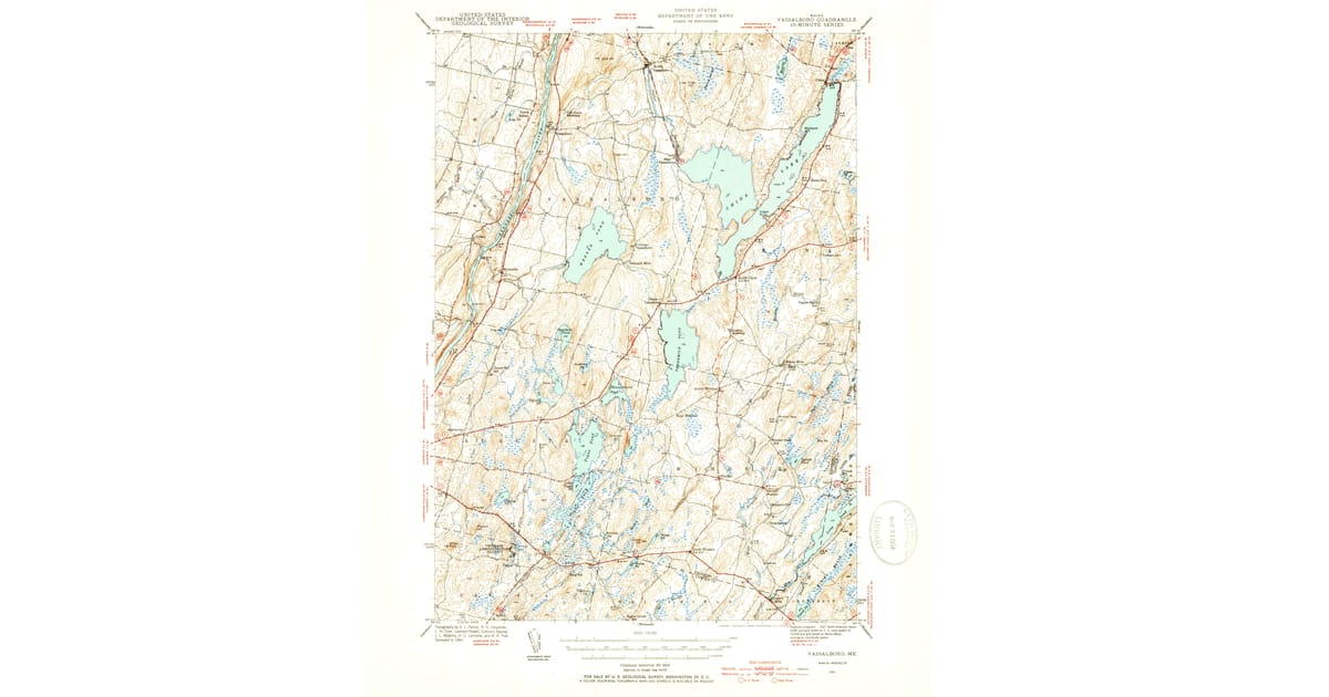 1900s (20th Century) Maps of Sidney, ME | Pastmaps