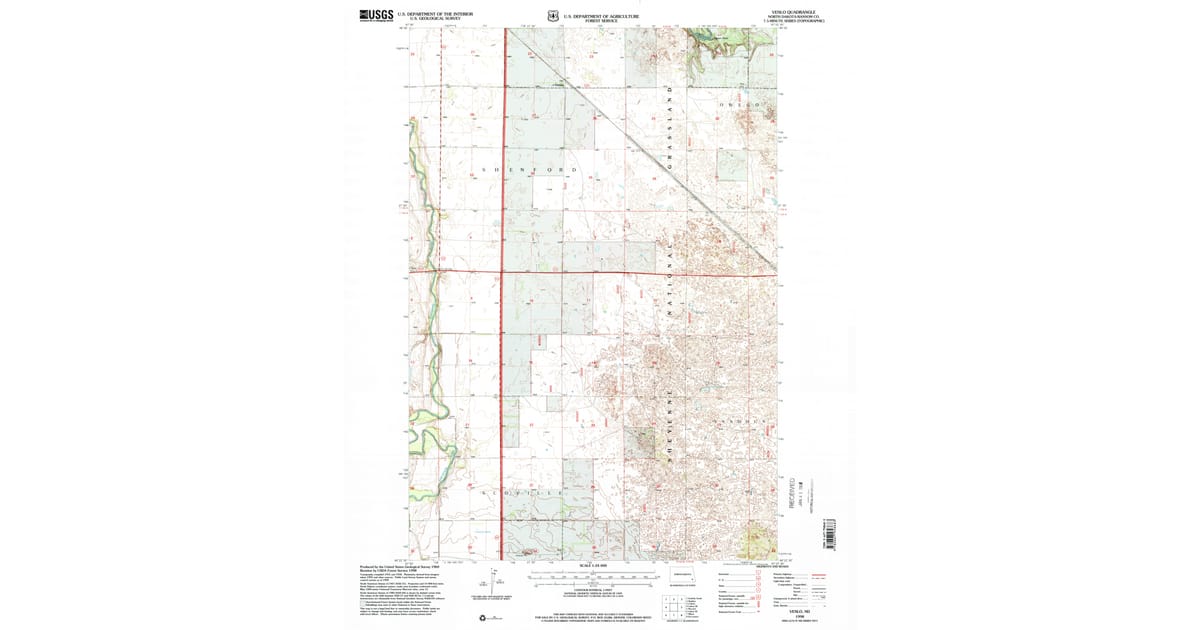 1990s Maps of Ransom County, ND | Pastmaps