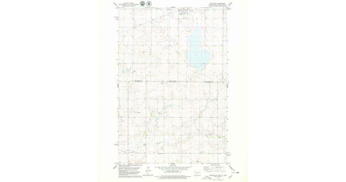 1978 Map of Venturia, ND — High-Res | Pastmaps