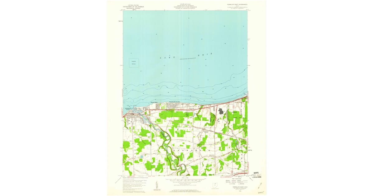 1959 Map of Vermilion East, Lorain County, OH — High-Res | Pastmaps