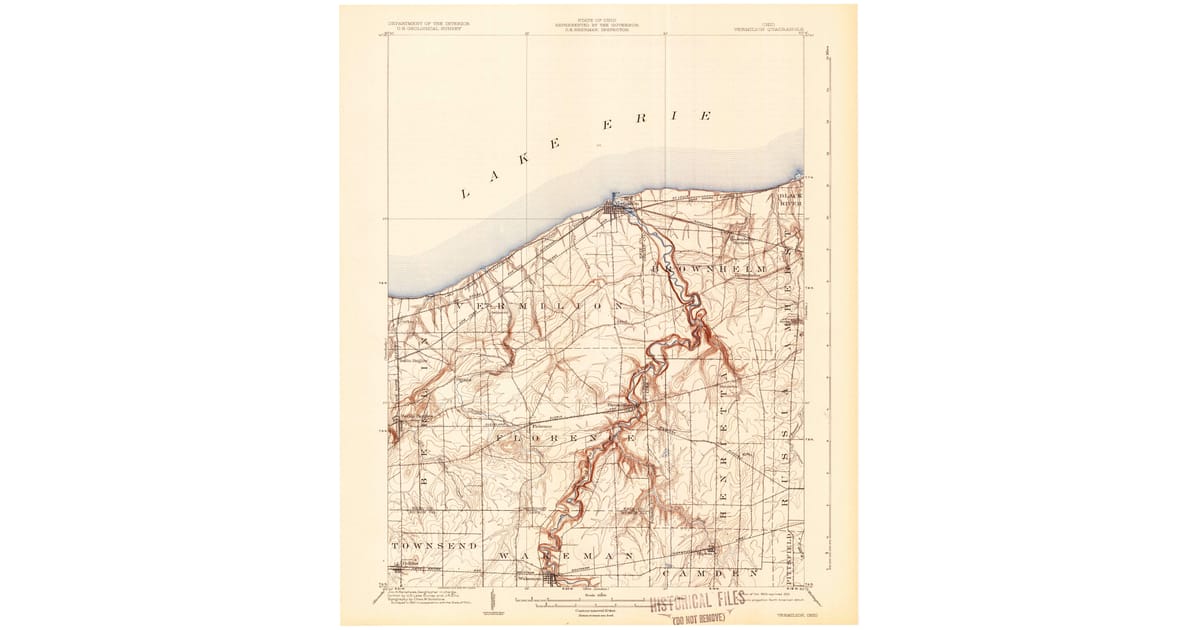 Old Maps of Vermilion, OH | Pastmaps