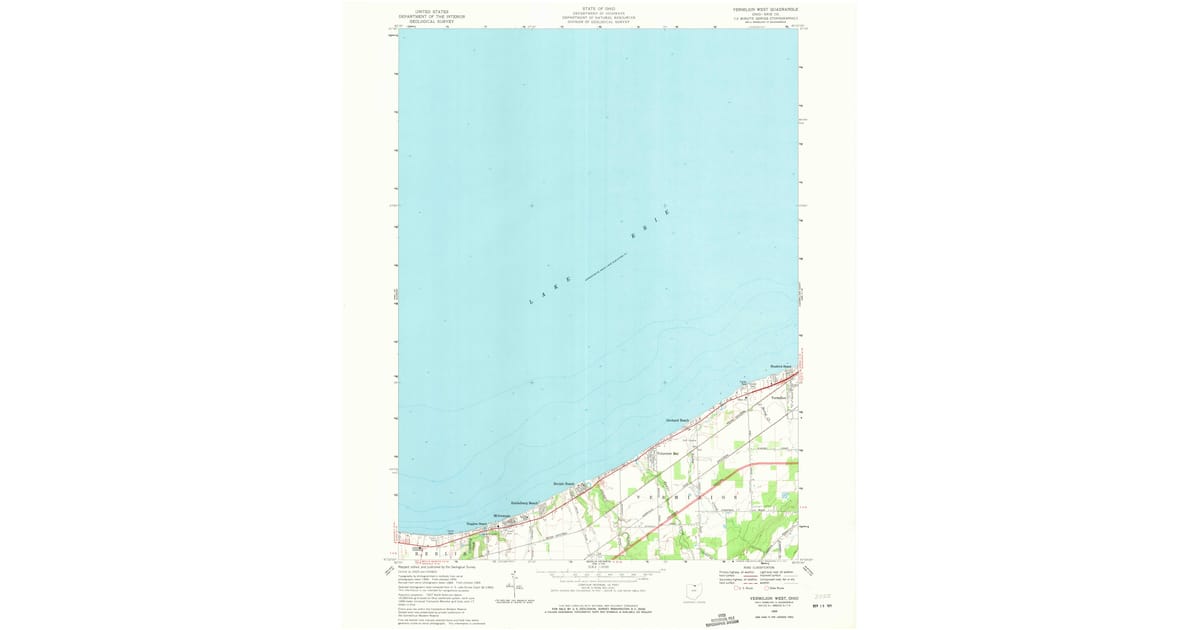 1969 Map of Vermilion West, Erie County, OH — High-Res | Pastmaps