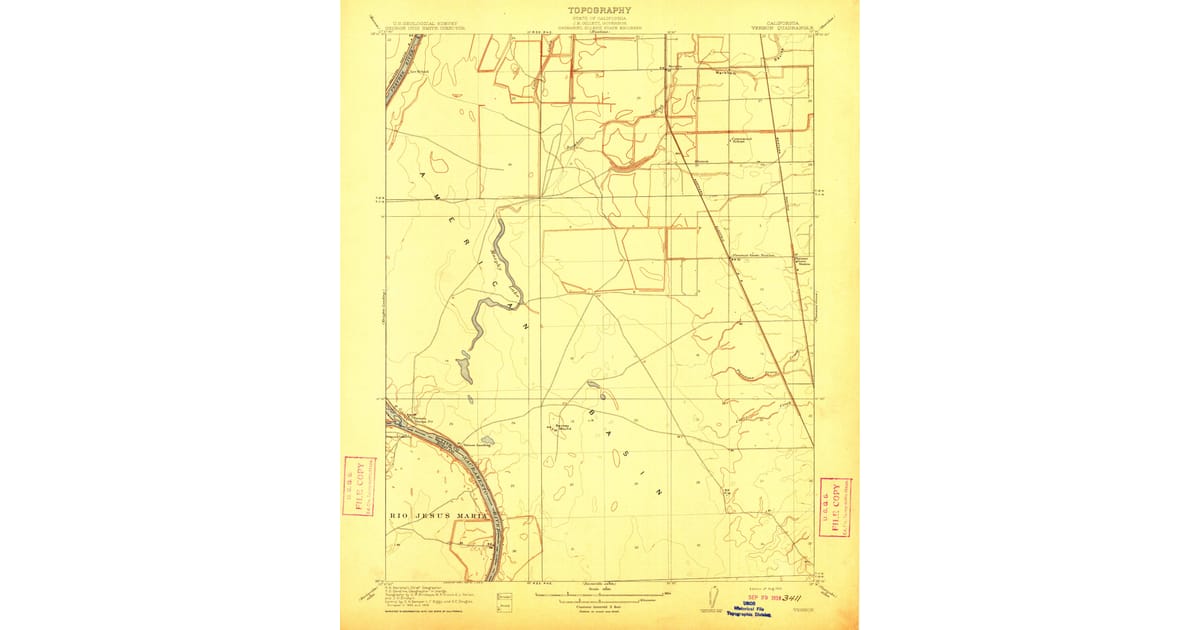 1910 Map of Vernon, Sutter County, CA — High-Res | Pastmaps