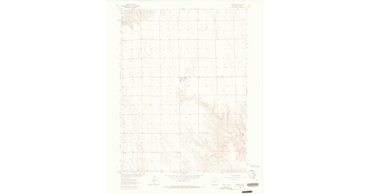 1963 Map of Vernon, CO — High-Res | Pastmaps