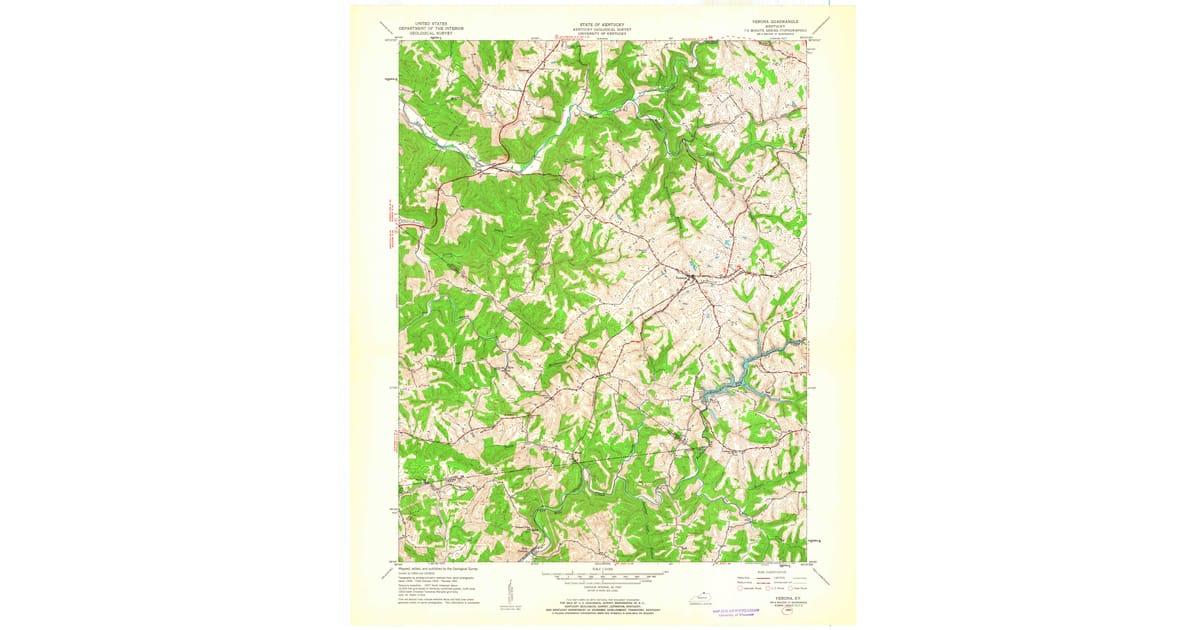 1960s Maps of Grant County, KY | Pastmaps