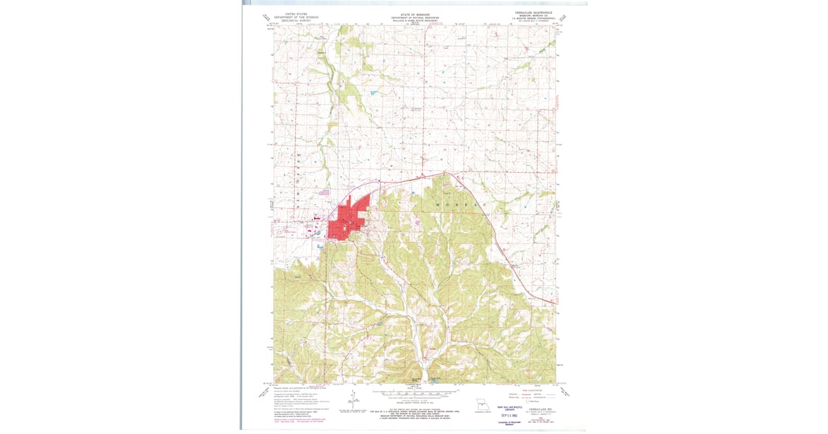 1960s Maps of Versailles, MO | Pastmaps