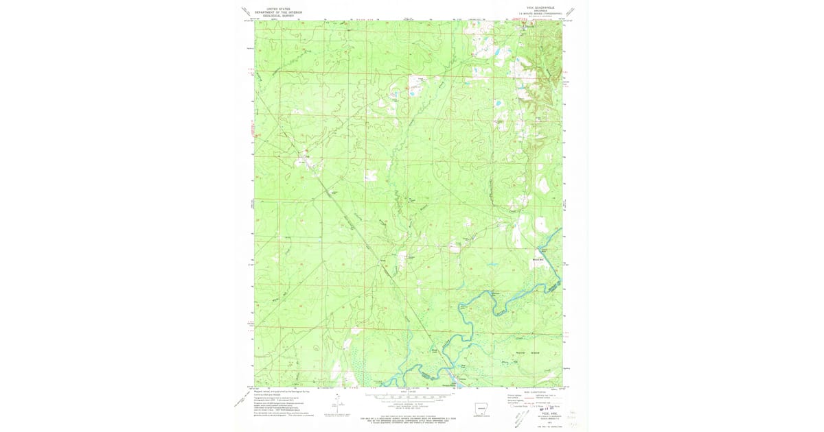 1970s Maps of Ashley County, AR | Pastmaps