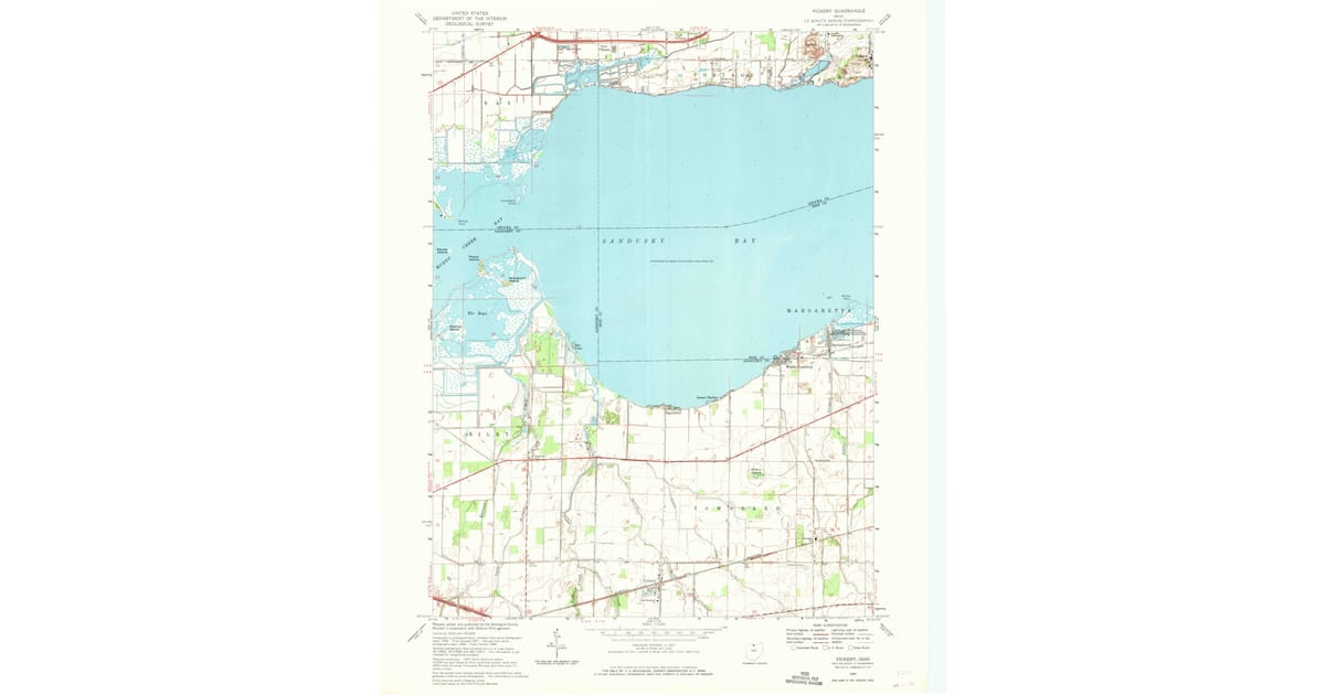 1969 Map of Vickery, OH — High-Res | Pastmaps
