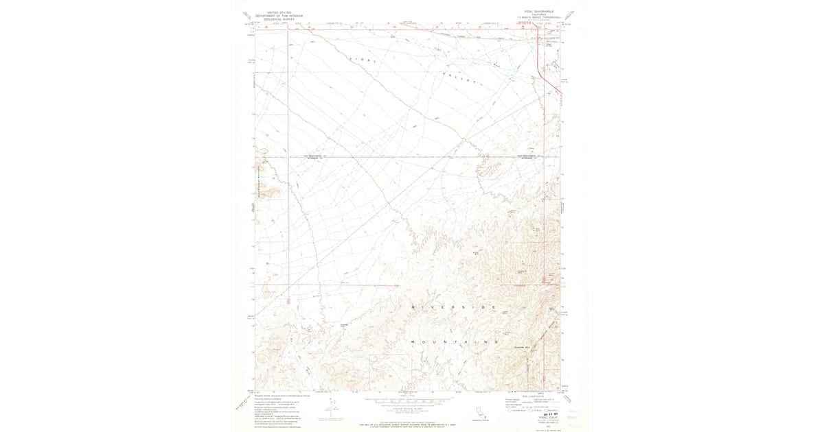 1971 Map of Vidal, Riverside County, CA — High-Res | Pastmaps