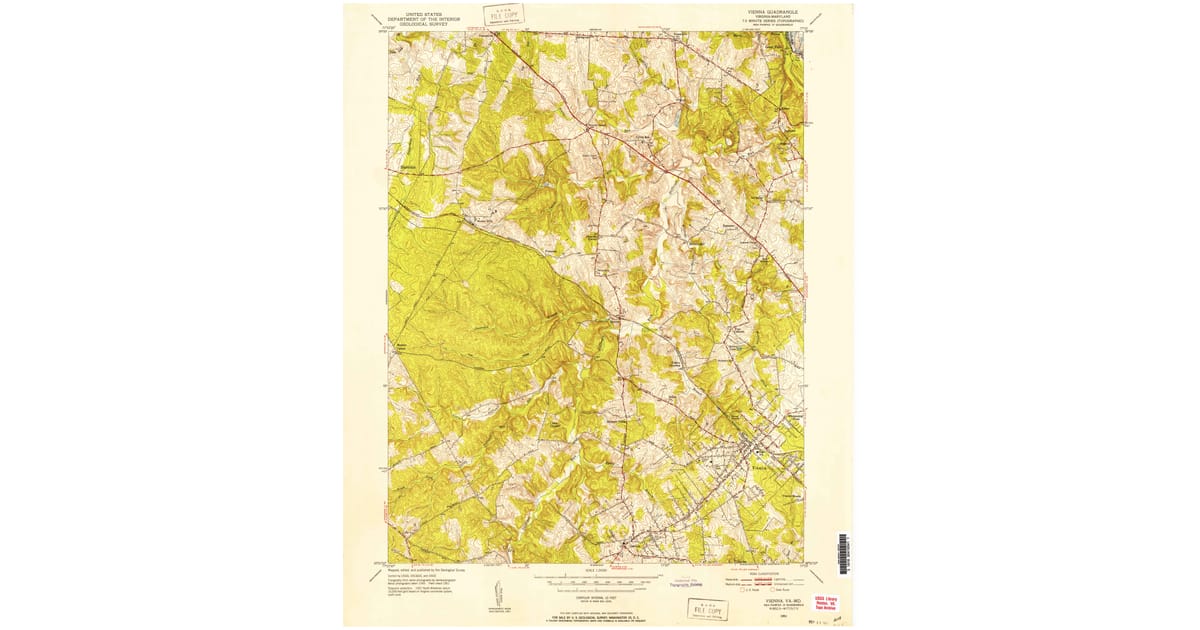 1951 Map of Vienna, VA — High-Res | Pastmaps