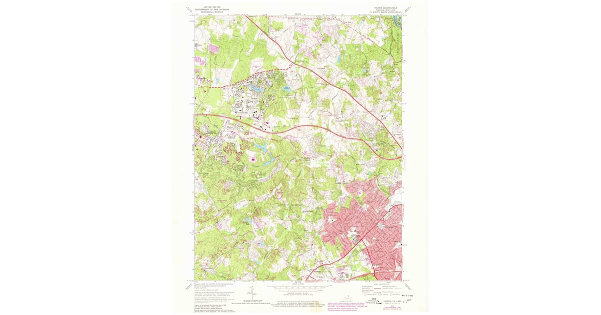1973 Map of Vienna, VA — High-Res | Pastmaps