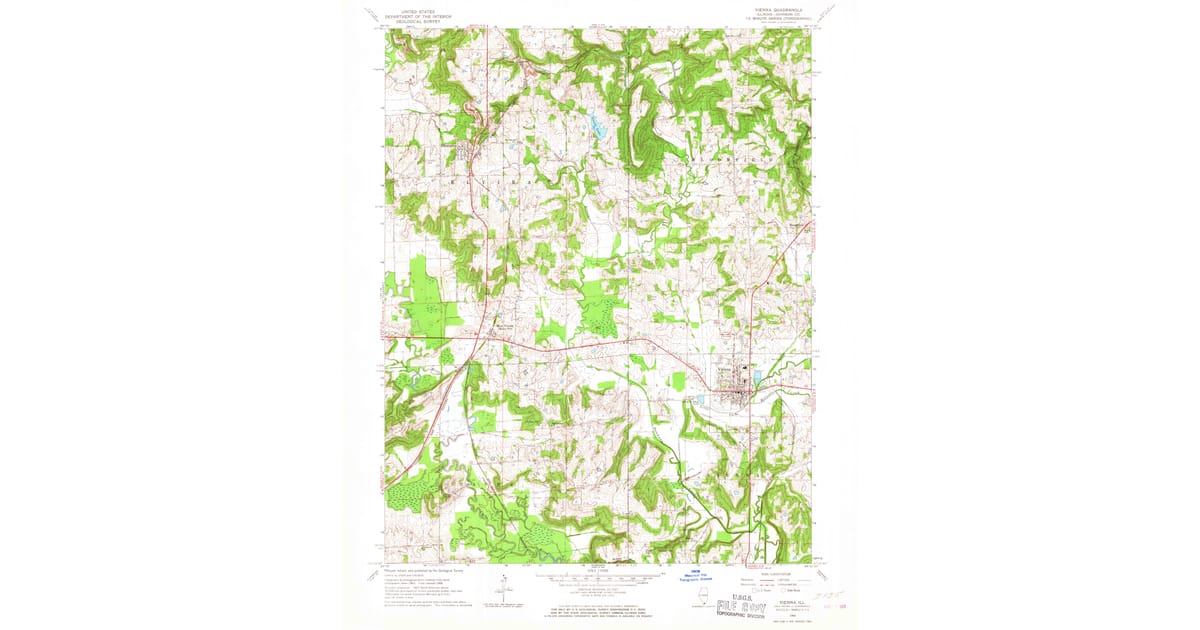 1966 Map of Vienna, IL — High-Res | Pastmaps