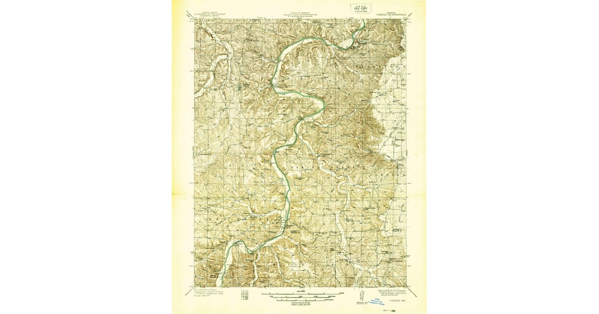 1938 Map of Vienna, MO — High-Res | Pastmaps